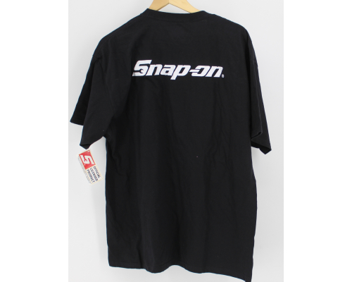 Zwart Snap-on T-shirt met borstzakje en Snap-on logo op voor- en ...
